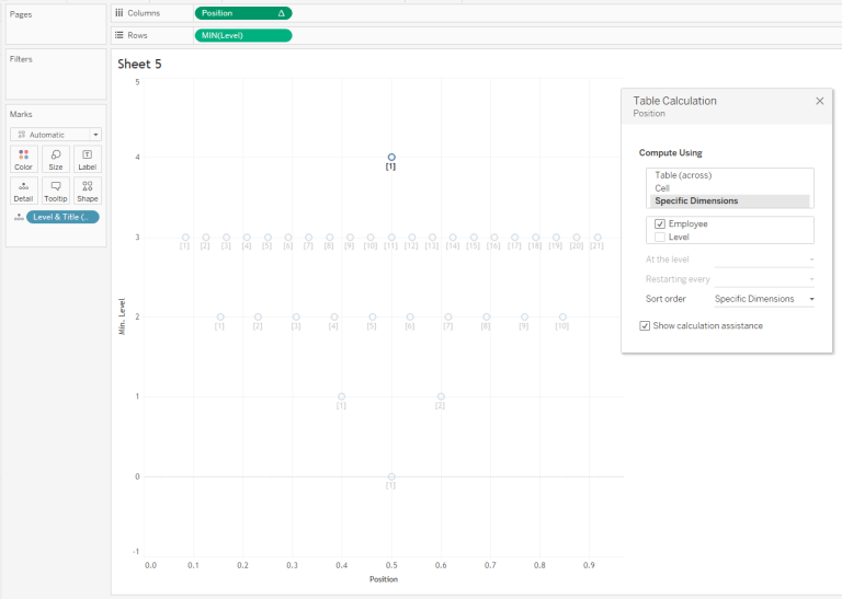 Creating an Org Chart in Tableau: Method 1 – Do Mo(o)re with Data